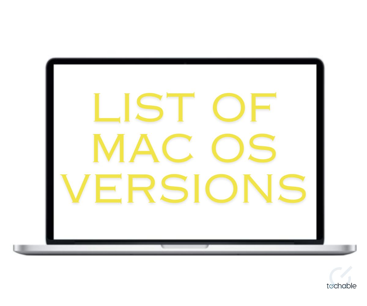 All Mac OS Versions up to 2024 - SellMac.com - Sell Your MacBook Pro ...